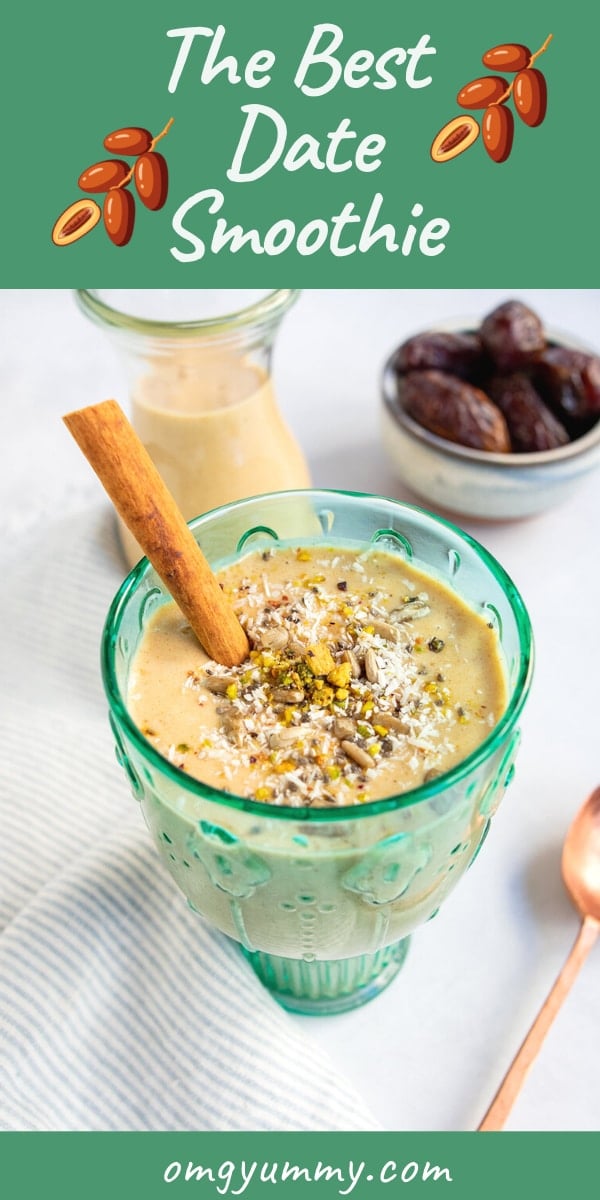 Date smoothie with yogurt and vanilla - OMG! Yummy