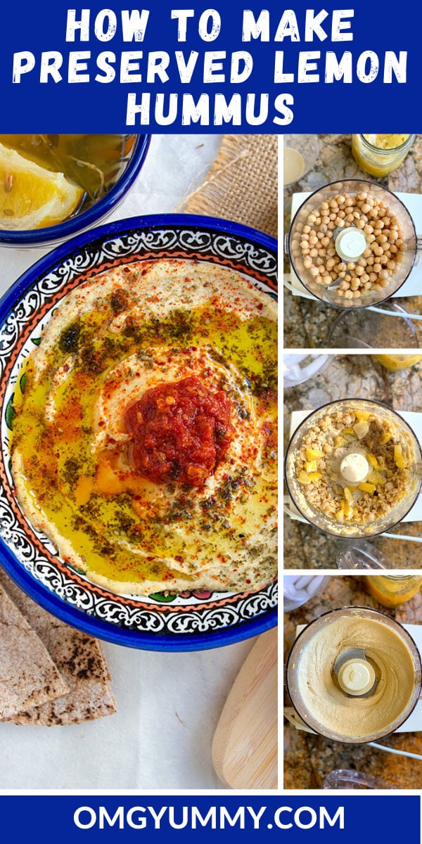 Preserved Lemon Hummus Recipe - OMG! Yummy